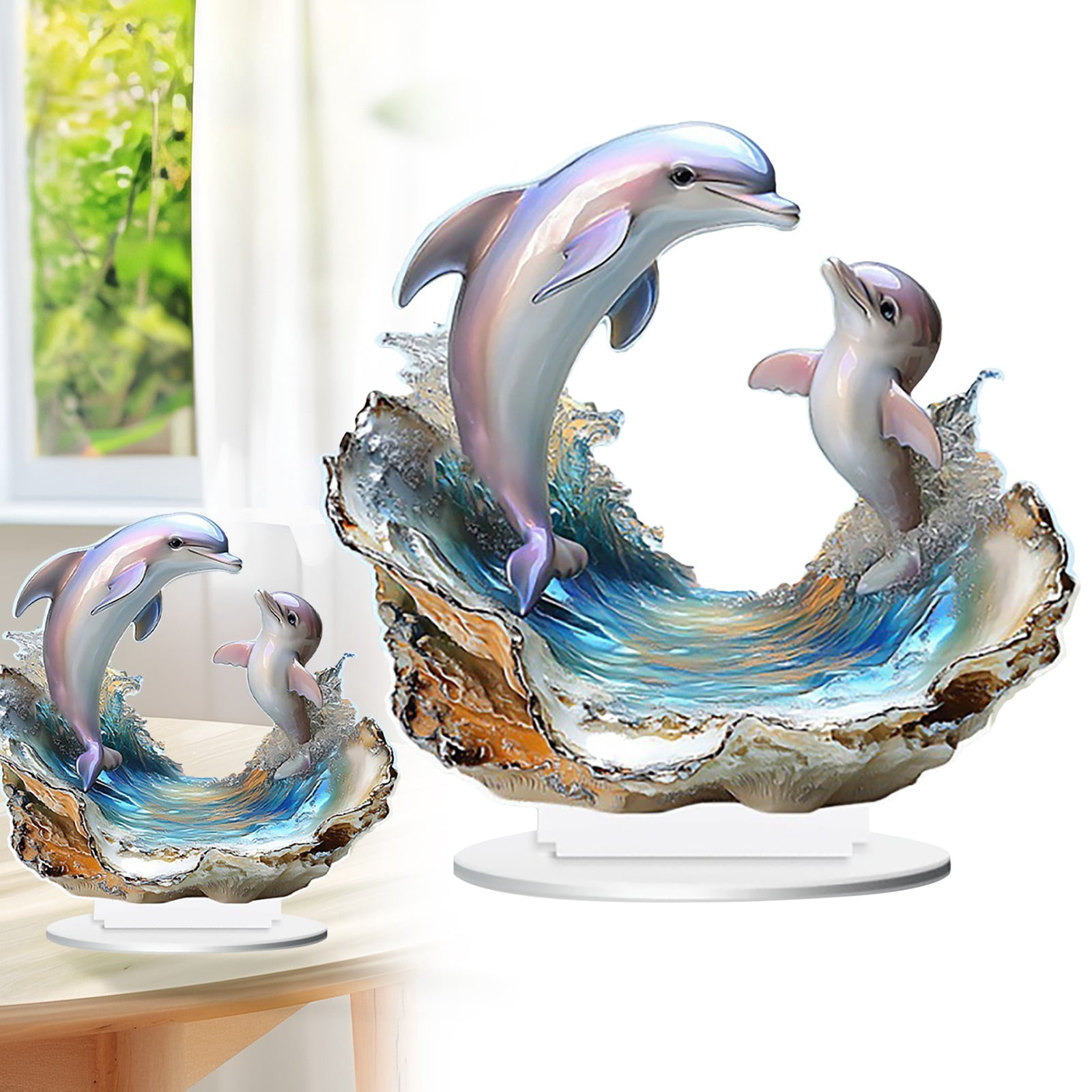 BANEX Handmade Glass Animal with Baby Art Glass Blown Animal Figurine ...