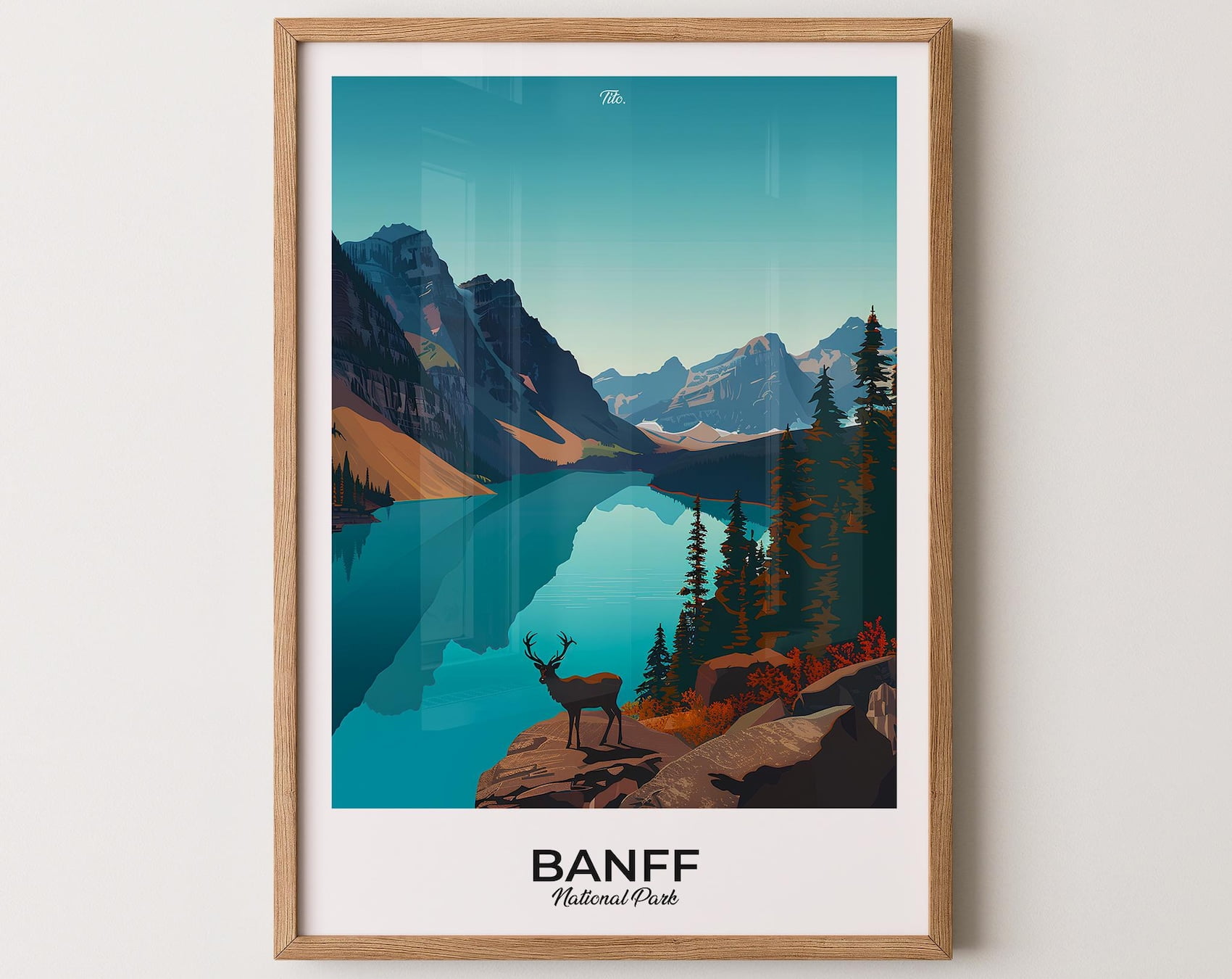 BANFF Poster, Banff Travel Poster, Banff Art Print, Banff Wall Art, National Park Poster, Gift ...
