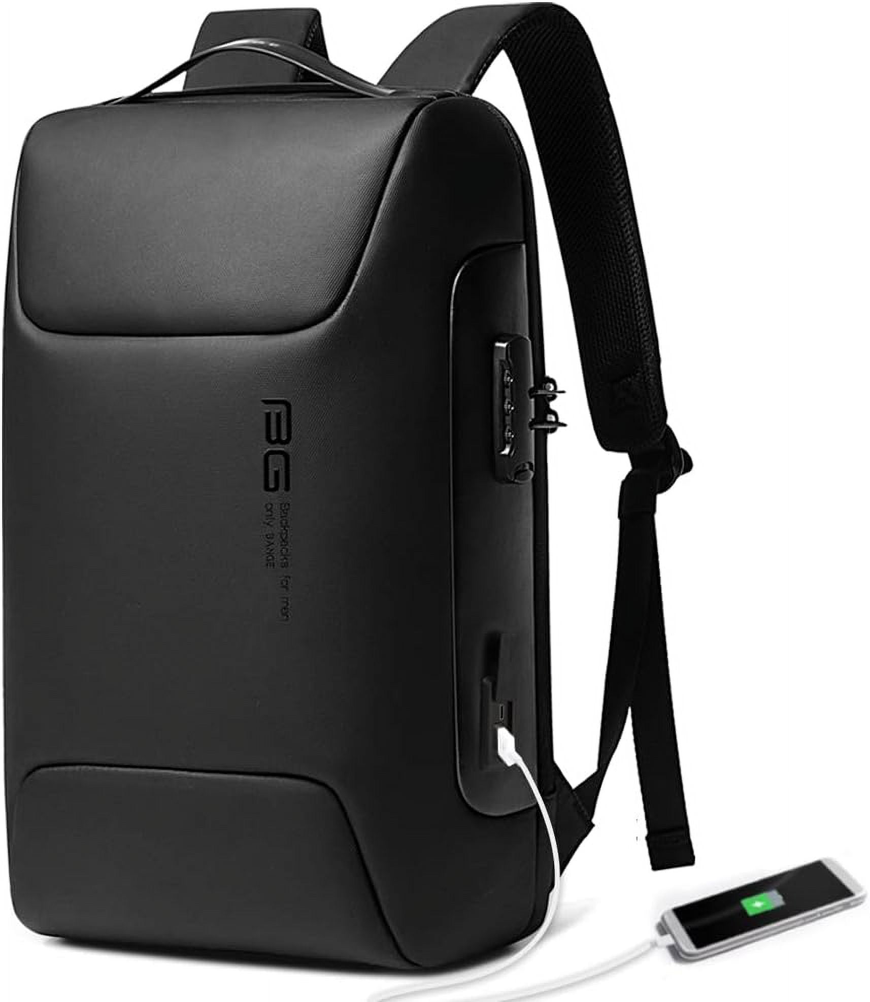 BANGE Anti Theft Backpack,Smart Work Backpack with USB Charging Port ...
