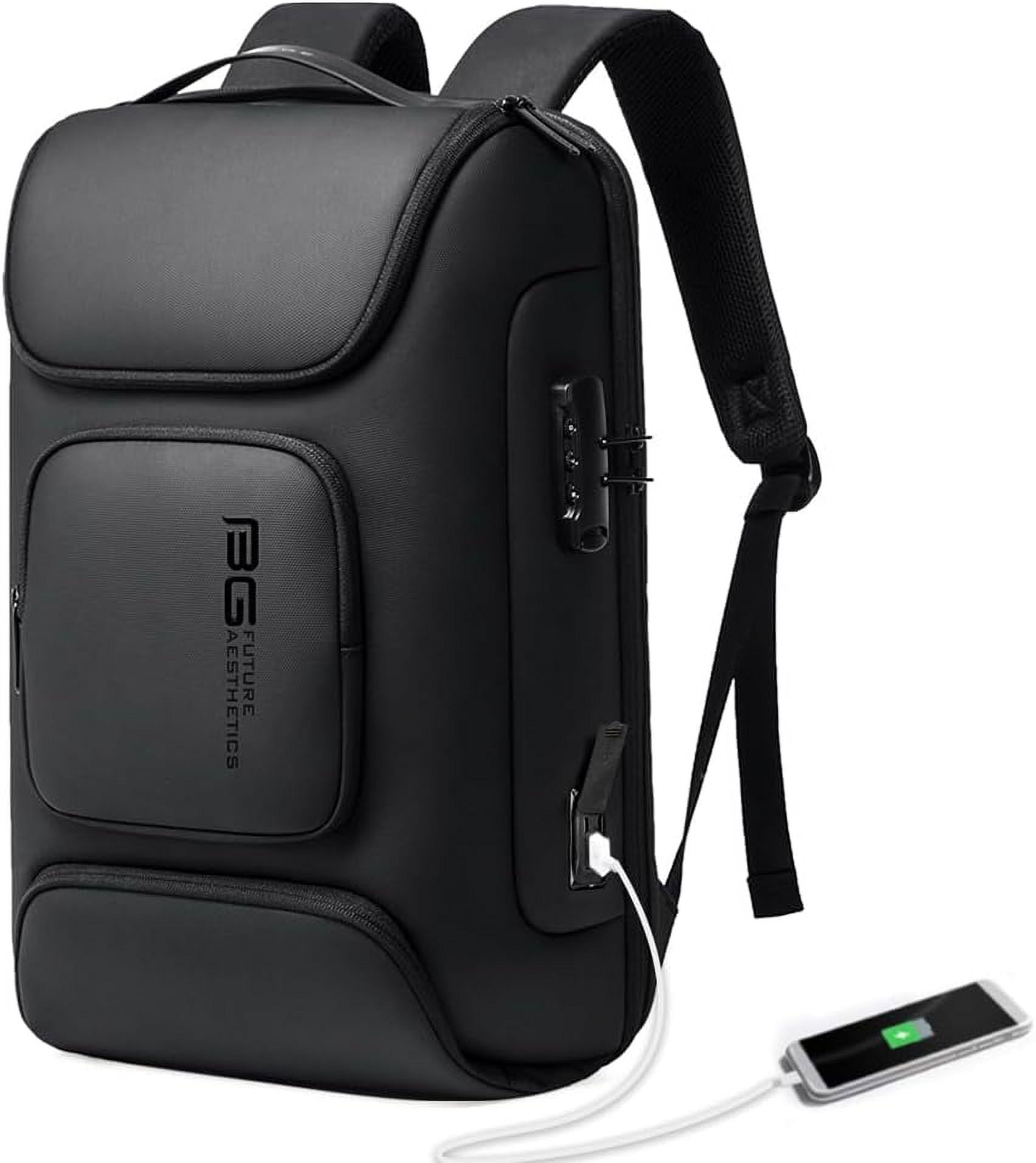 BANGE Business Backpack,Laptop Backpack with USB Charging Port, Slim ...