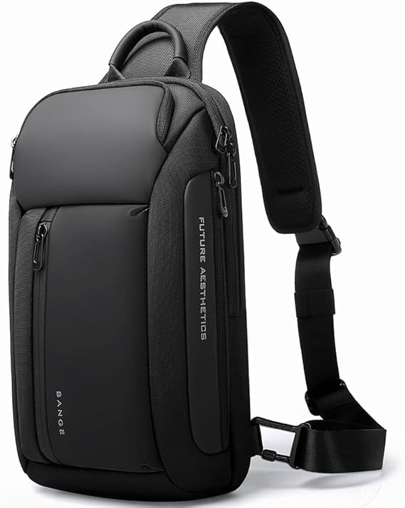 BANGE Sling Bag, Men's Chest Bag Shoulder bags Crossbody Sling Backpack ...