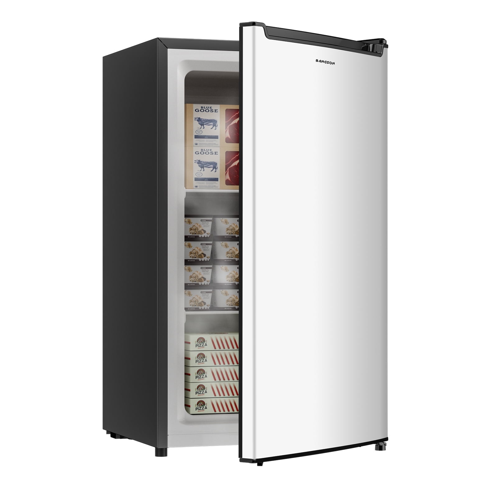 BANGSON 2.1 Cu.ft Upright Freezer, Compact Mini Freezer with Reversible ...