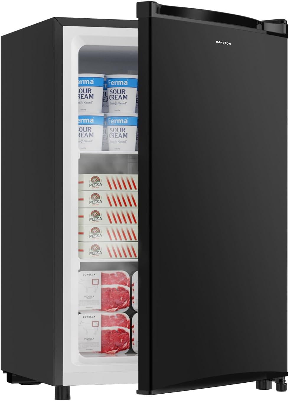 BANGSON 3.0 Cu.ft Compact Upright Freezer, Energy-Saving Mini Freezer ...