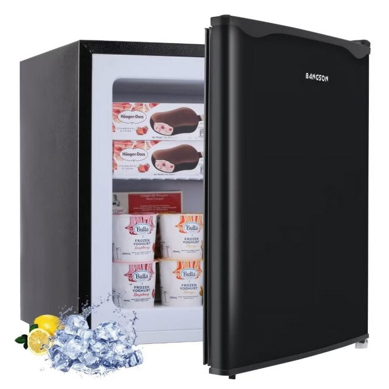 BANGSON Upright Freezer, 1.1 Cu.ft Mini Freezer with Removable Shelf ...