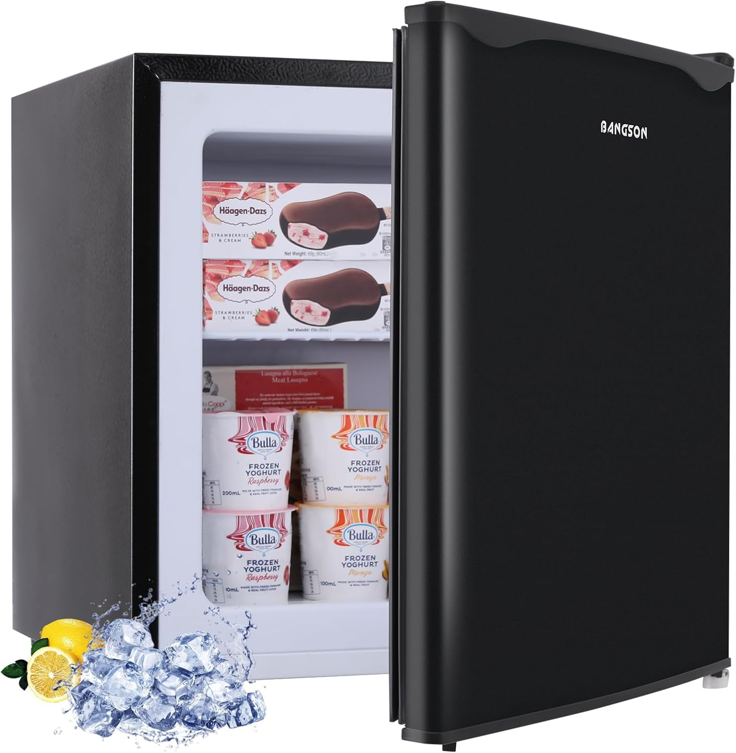 BANGSON Upright Freezer,1.1Cu.ft Mini Freezer with Removable Shelf ...