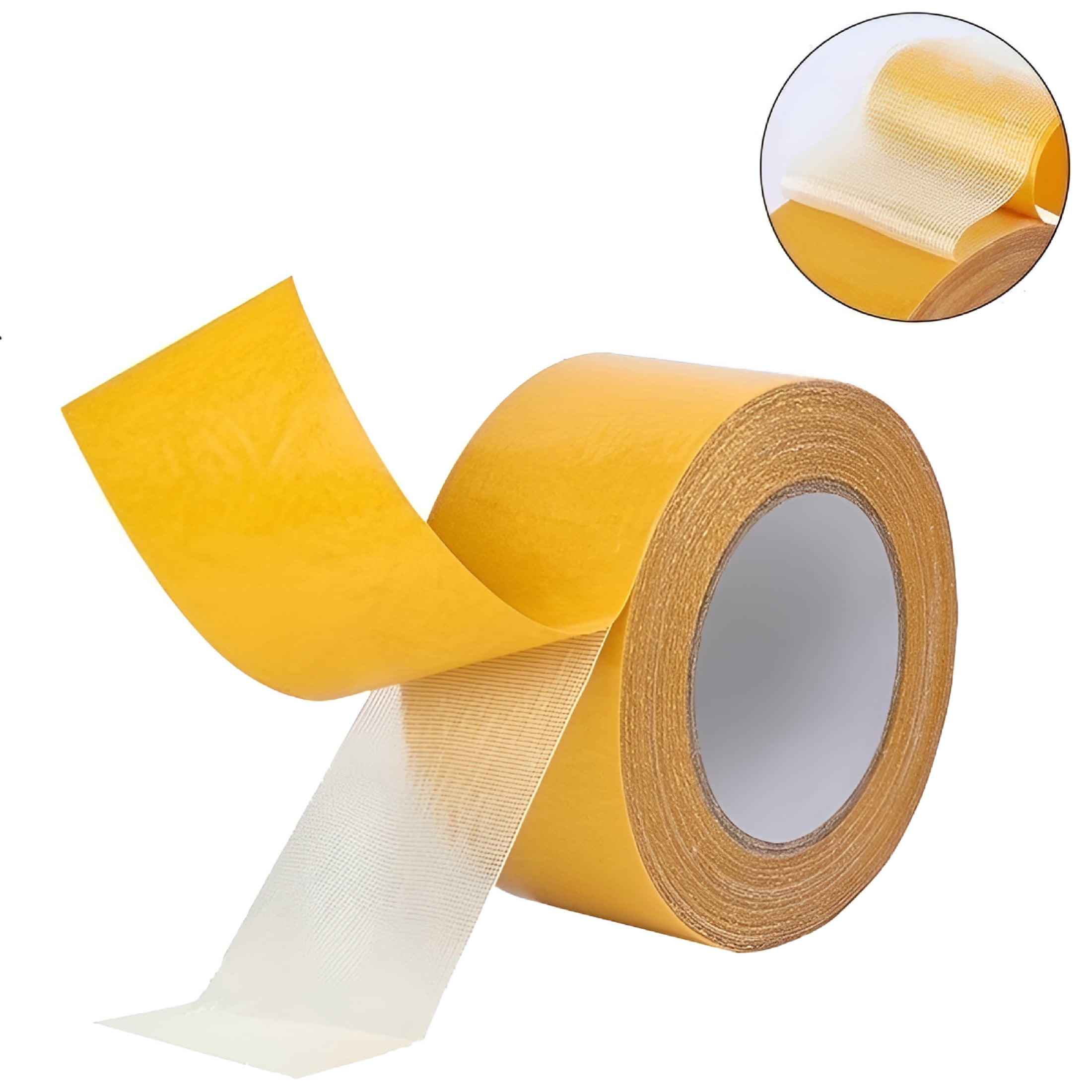 BANIRO Double Sided Fabric Tape Heavy Duty, 1.96in*65.61ft Transparent ...
