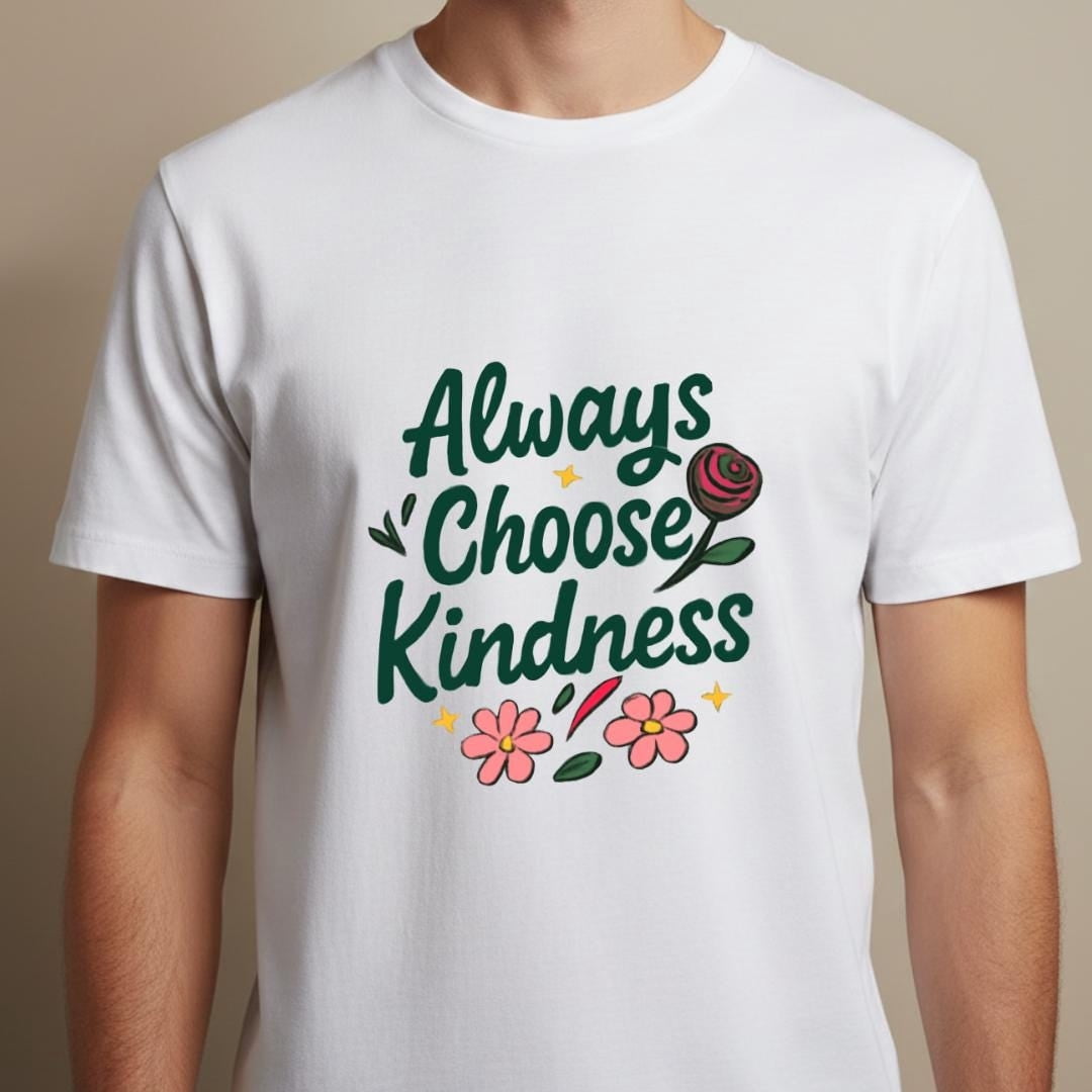 BANJOJO Always Choose Kindness T-Shirt, Quote T-Shirt Design ...