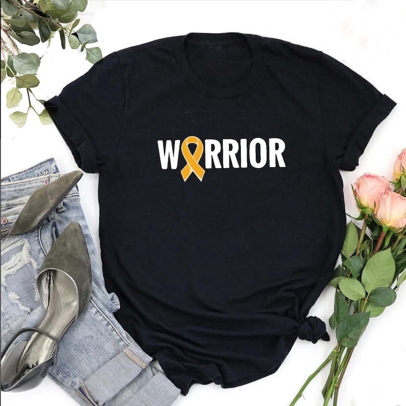 BANJOJO Appendix Cancer Warrior Shirt,Appendix Cancer Awareness Amber ...