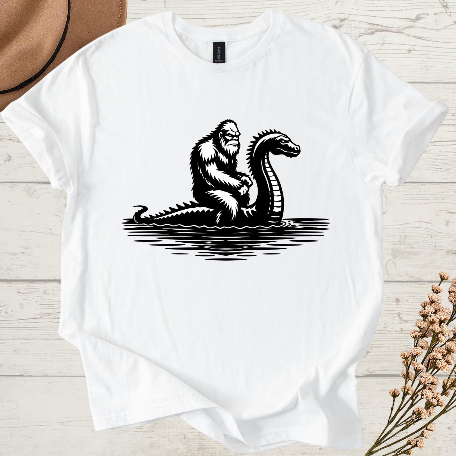 BANJOJO Bigfoot Shirts Hilarious Loch Ness Monster Really Shirt ...