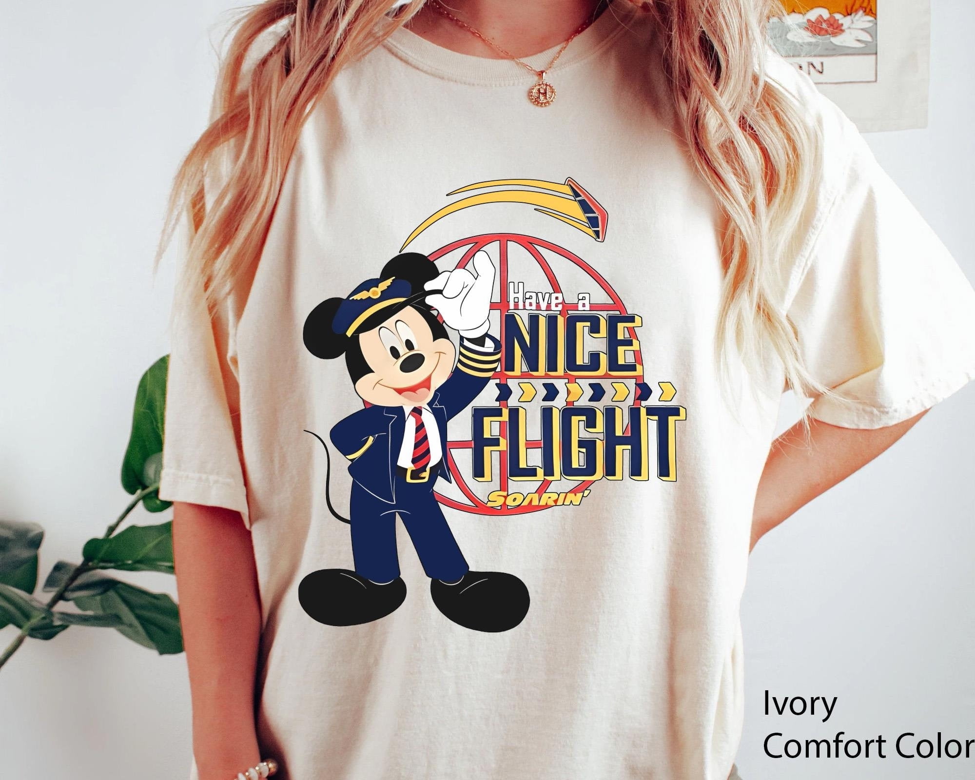 BANJOJO Captain Mickey Mouse Have A Nice Flight Shirt, Soarin Around ...