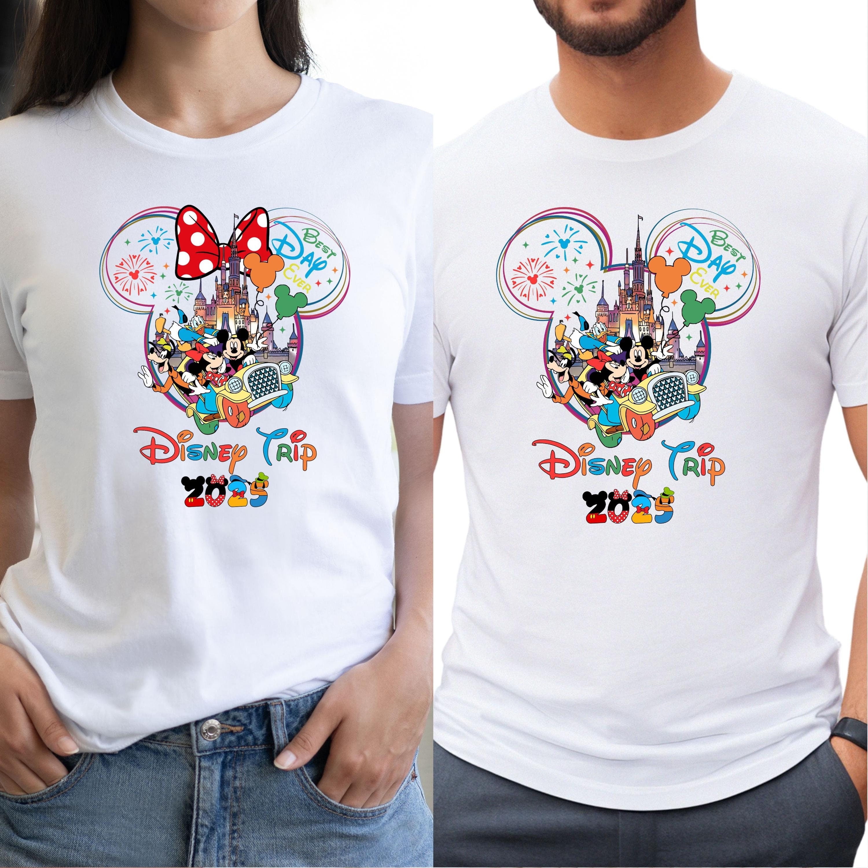 BANJOJO Comfort Colors® Mickey And Minnie Trip Shirt, Disney Trip 2025 Shirt, Disney Family ...