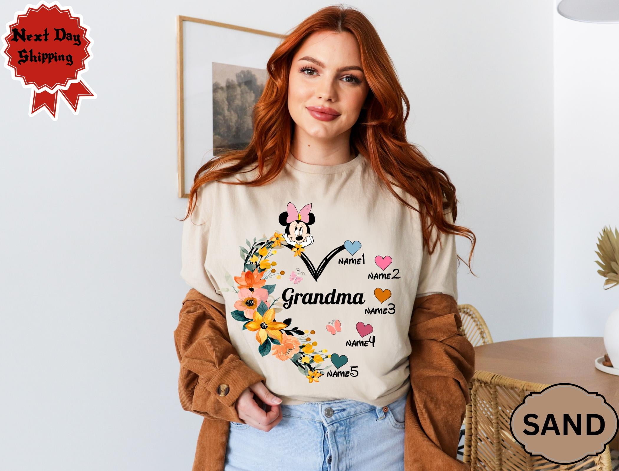 BANJOJO Custom Disney Grandma Shirt, Personalized Disney Mom Shirt ...