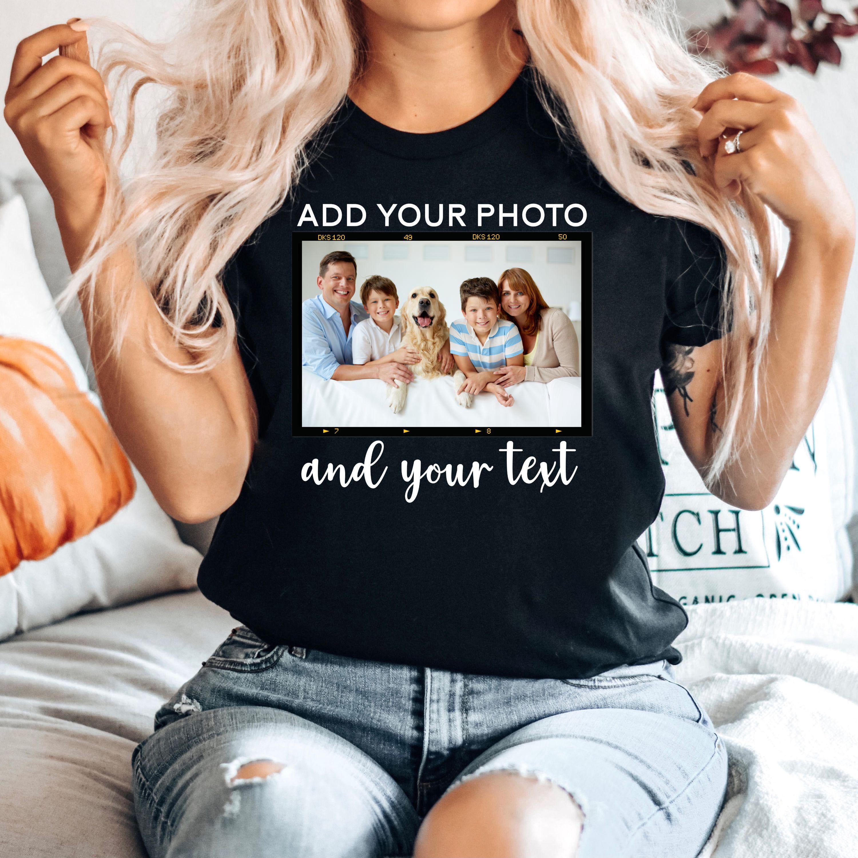 BANJOJO Custom Photo Printed Shirt, Personalized Photo Tshirt For Men ...