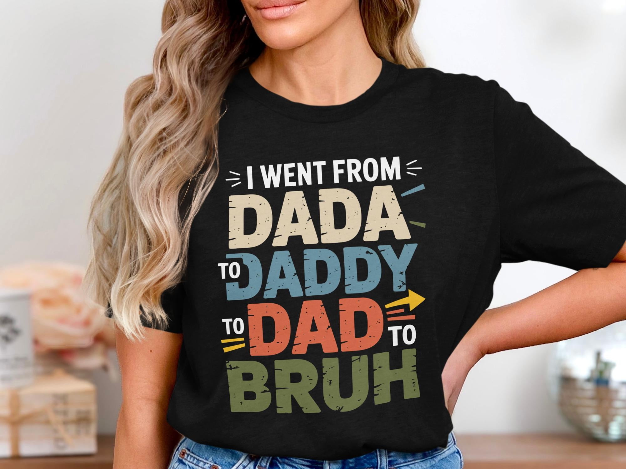 BANJOJO Dad Shirt, I Went From Dada To Daddy Shirt, Evolution Of Dad ...