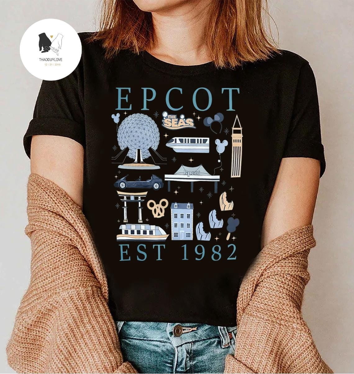 BANJOJO Disney Epcot Since 1982 Shirt, Disney Epcot World Tour 1982 ...