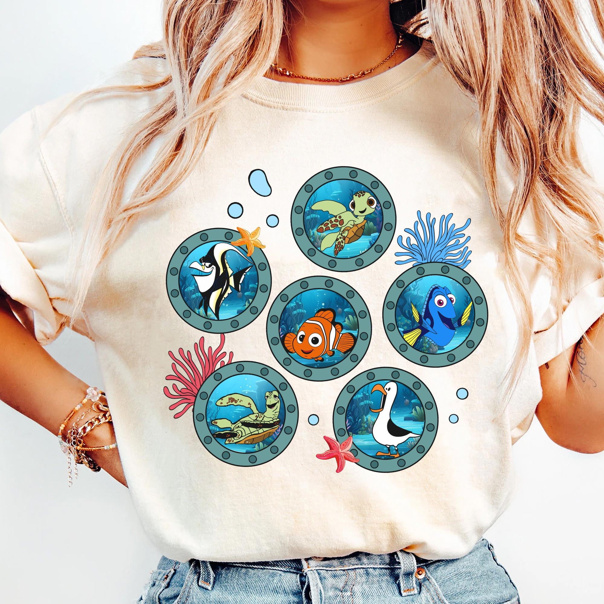 BANJOJO Disney Finding Nemo Dory Characters Shirt, Funny Marlin Squirt ...