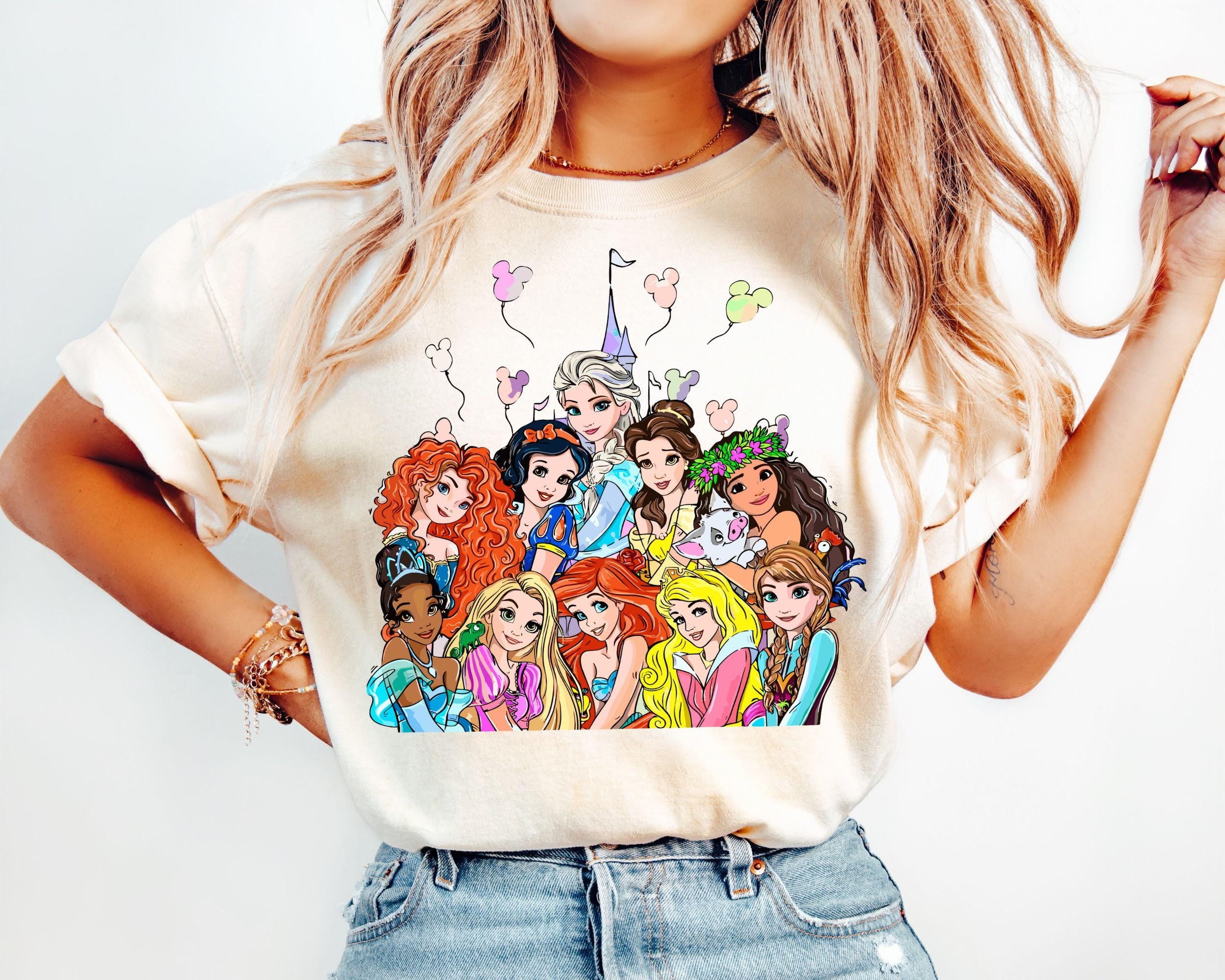 BANJOJO Disney Princess T-shirt, Magic Kingdom Sweater, Disney Princess Castle Tee, Family ...