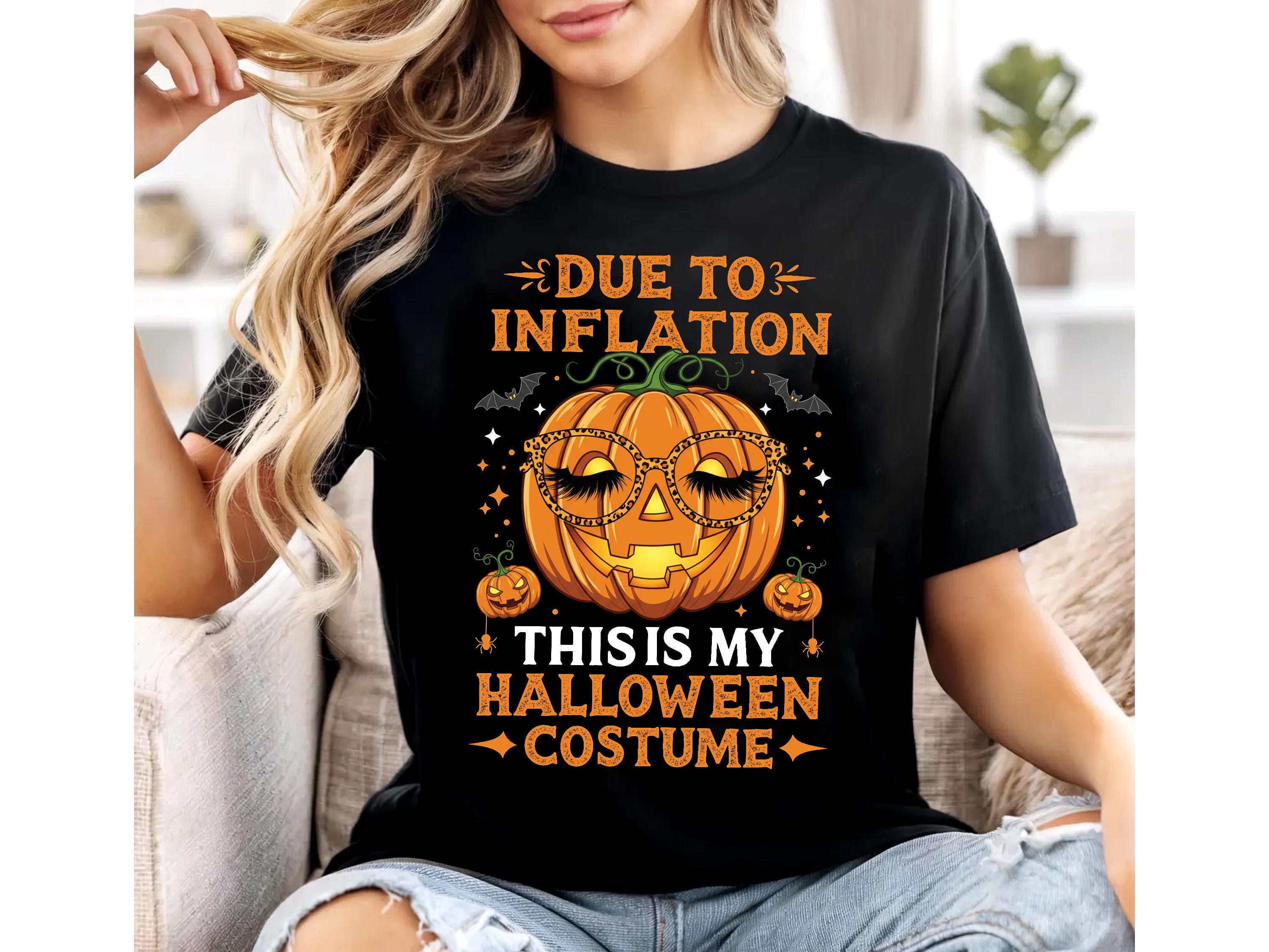 BANJOJO Funny Halloween shirt, Due to Inflation This Is My Halloween ...