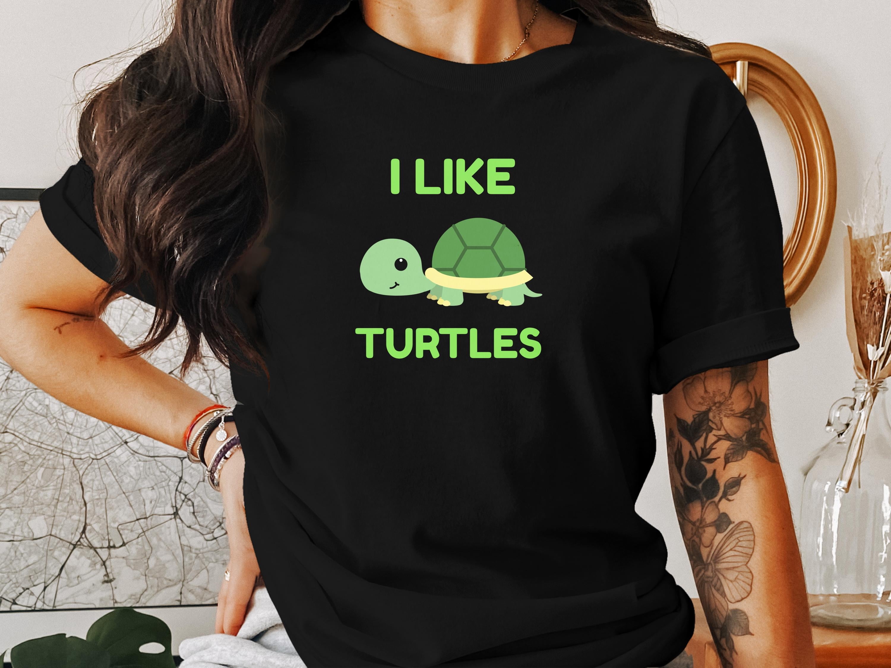 BANJOJO I Like Turtles - Cool Turtle Shirt, Turtle Shirt For , Turtle ...