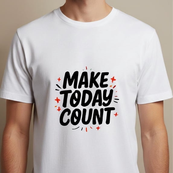 BANJOJO Make Today Count T-Shirt, Quote T-Shirt Design, Inspirational ...