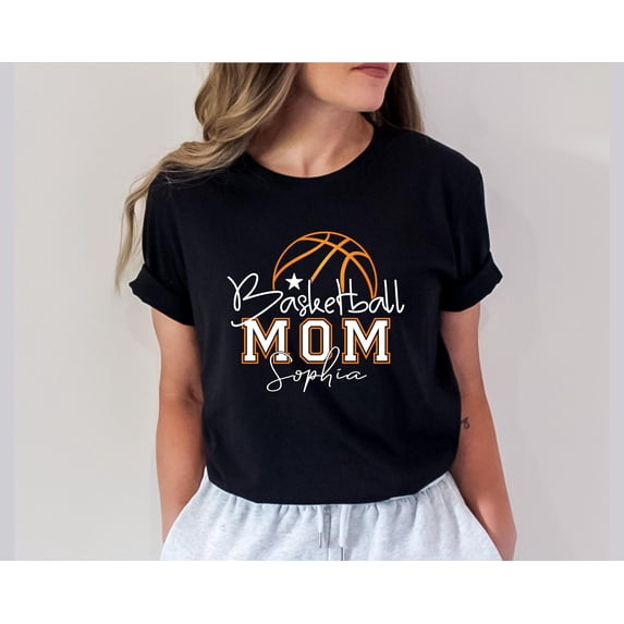 BANJOJO Personalized Basketball Mom Custom Name Shirt, Game Day Tee ...