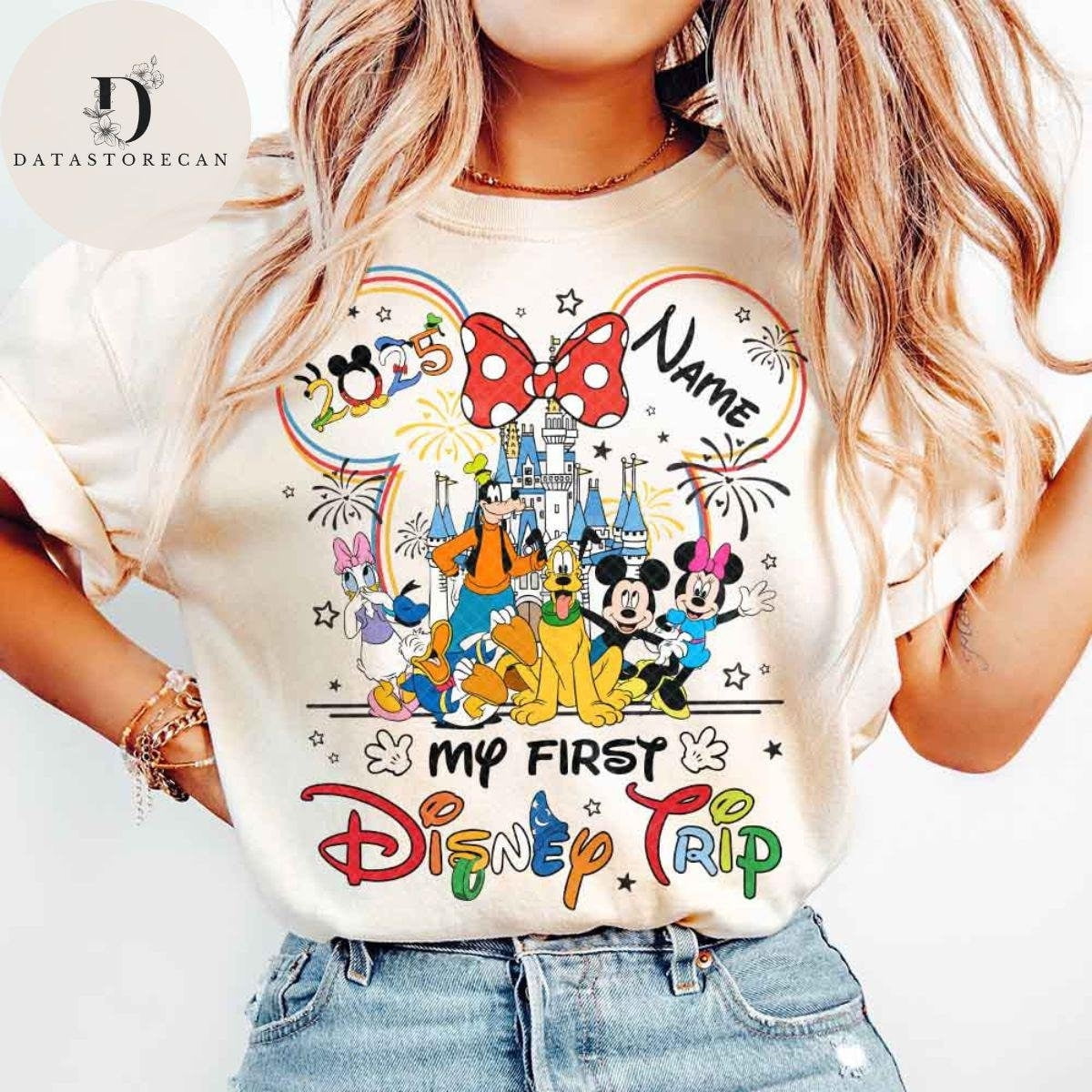 BANJOJO Personalized My First Disney Trip 2025 shirt, Mickey & friends WDW Disneyland Magic ...