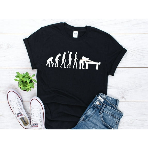 BANJOJO Pool Billiard Evolution Shirt, Billiard Shirt, Pool Billiard ...