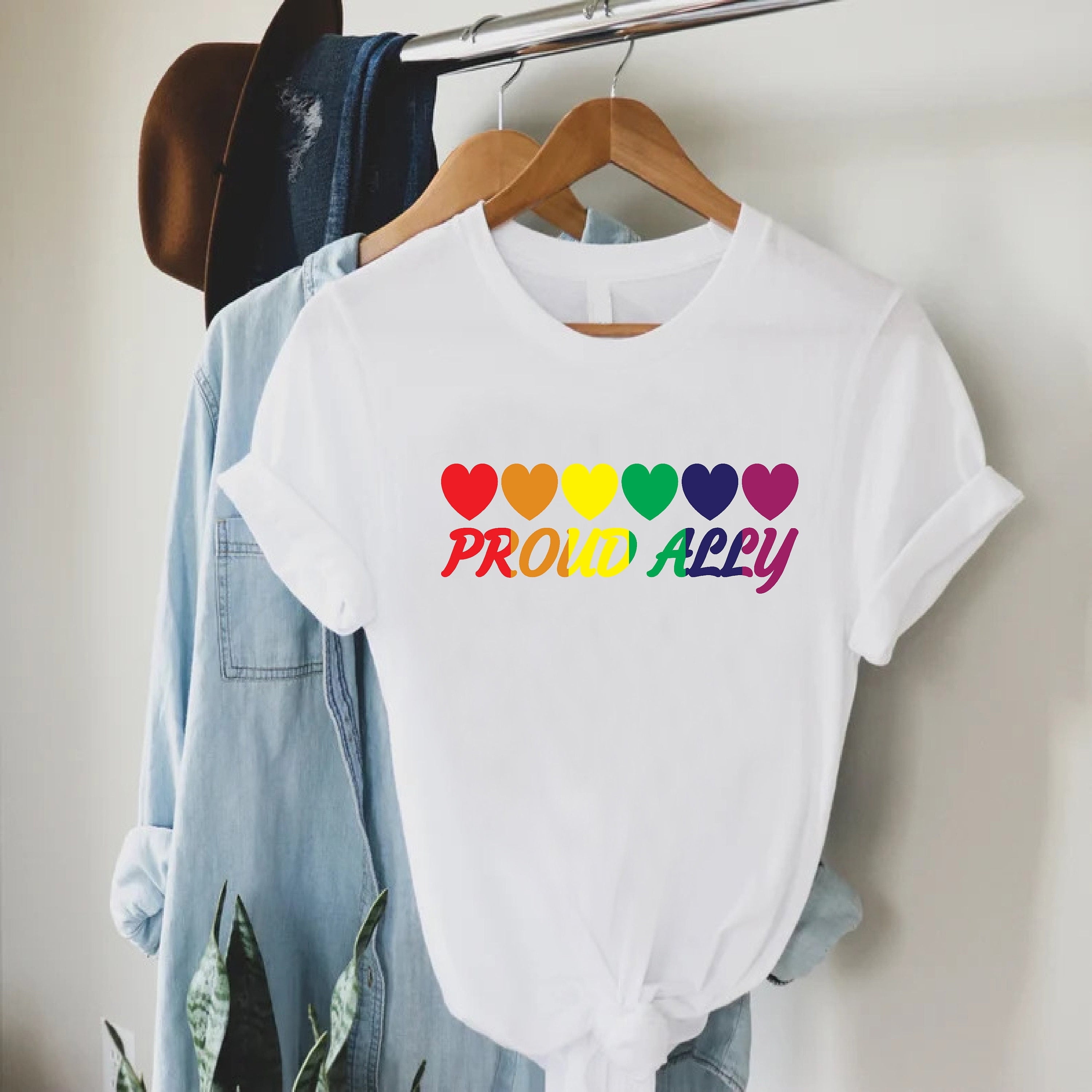 BANJOJO Proud Ally Shirt,Trans Ally Tshirt, Ally Tee,Love Is Love Shirt ...