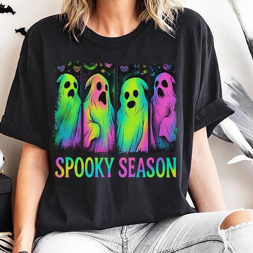 BANJOJO Spooky Season , Vintage Halloween Horror Night , Trendy Halloween , Halloween Shirt ...