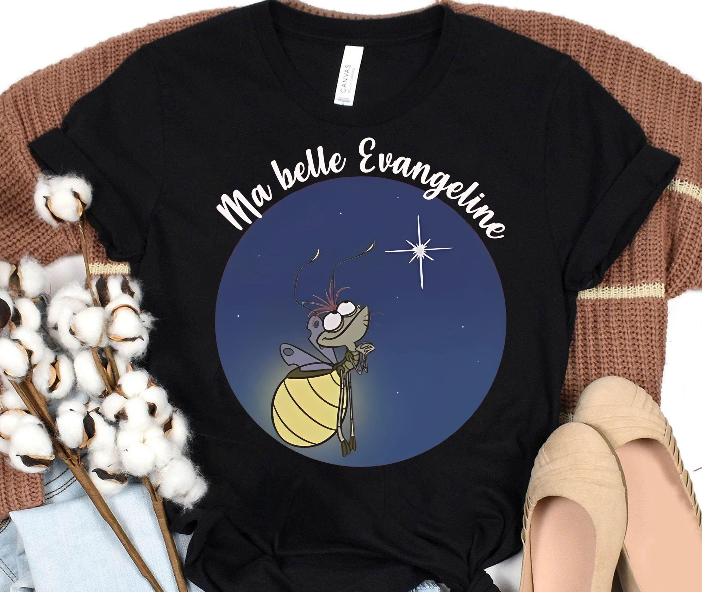 BANJOJO Vintage Disney The Princess And The Frog Shirt | Funny Ray Firefly Evangeline Ma Belle ...