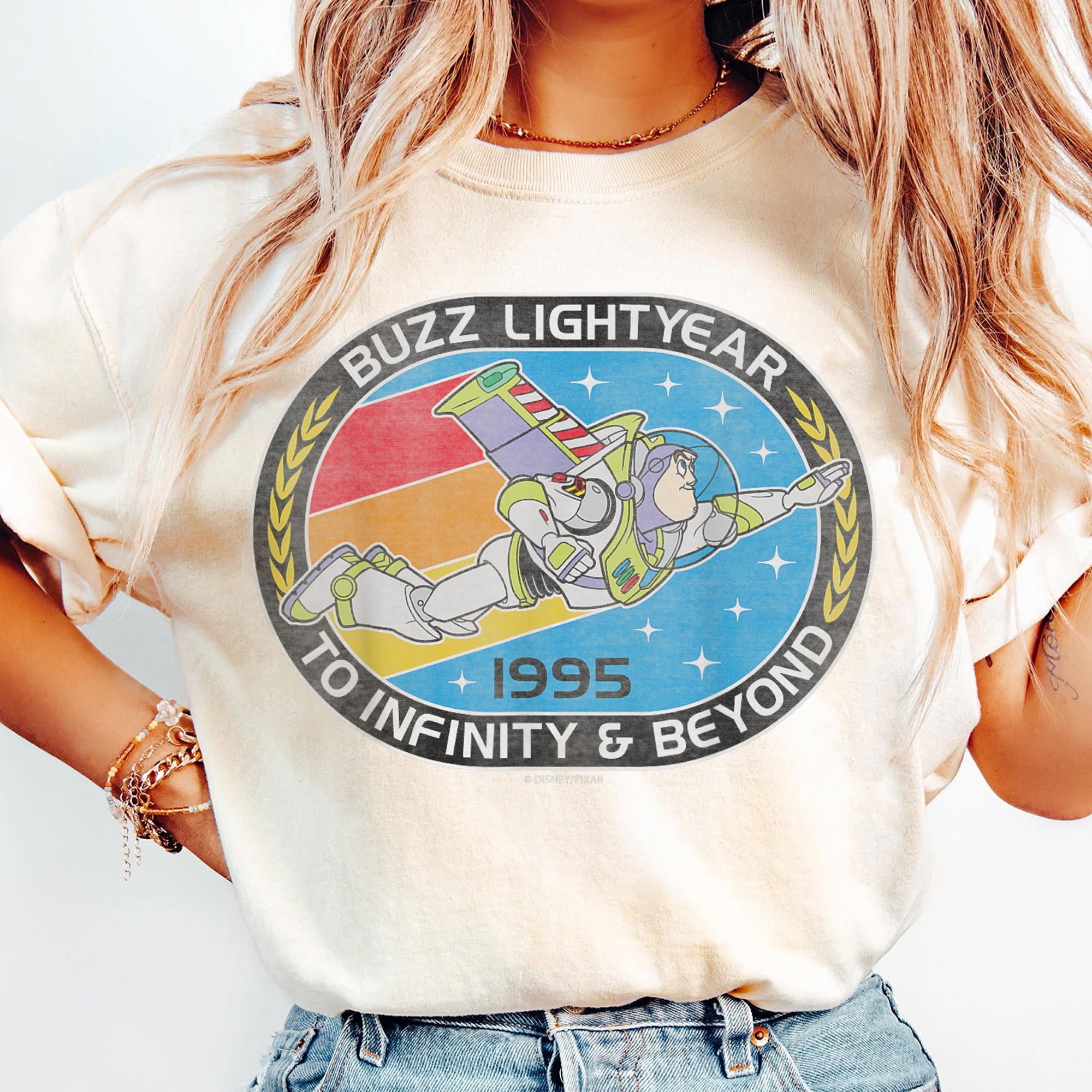 BANJOJO Vintage Toy Story Buzz Lightyear To Infinity Badge Shirt ...