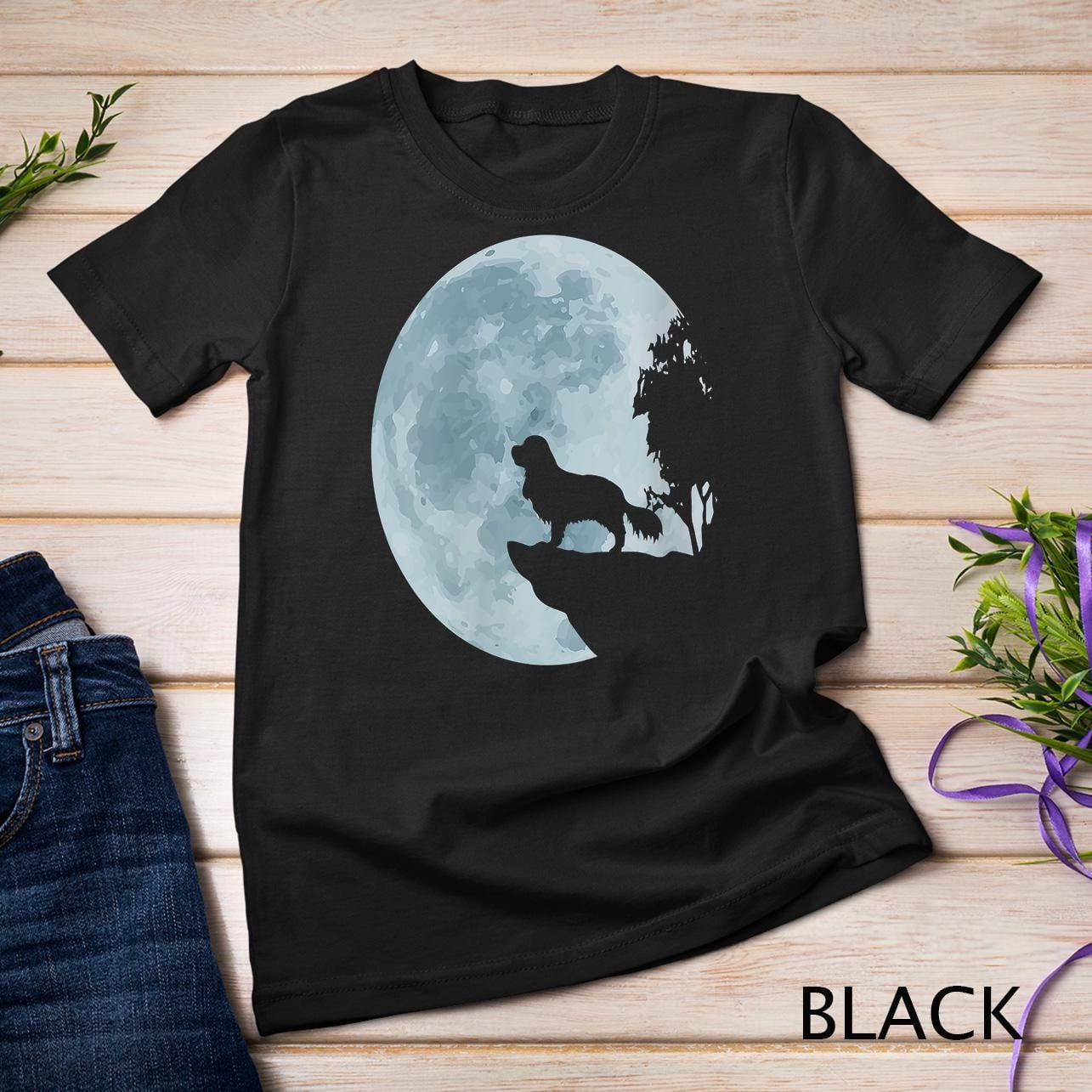 BANJOJO Womens Cavalier King Charles Spaniel Full Moon Dog Cute Puppy ...