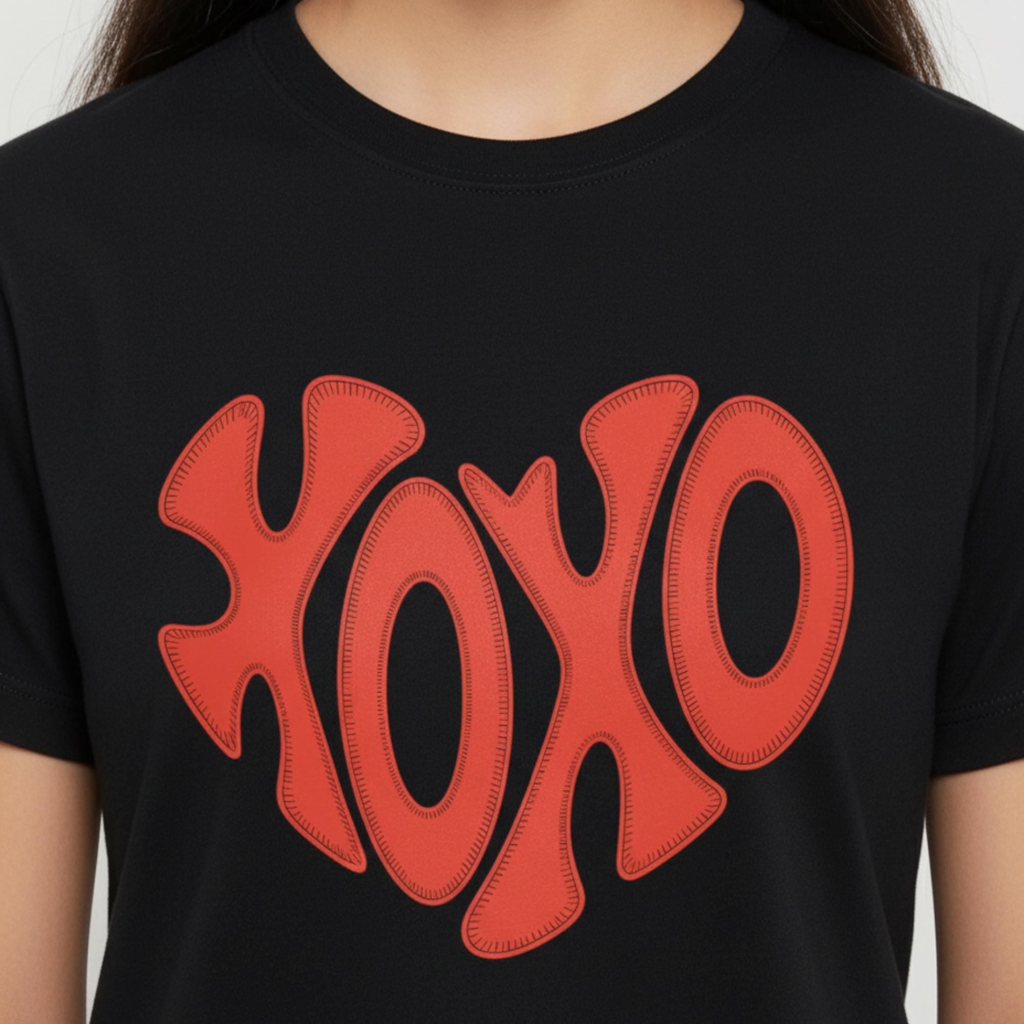 BANJOJO XOXO Valentines Heart Red Heart Cute Valentine Shirt - Walmart.com