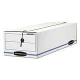 Bankers Box Liberty Check and Form Boxes, White, Blue, 12 / Carton ...