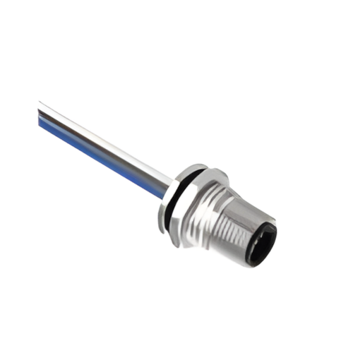 BANNER ENGINEERING BR-M12M5R9-0.5, Receptacle, 5pos Male Str M12-wire ...