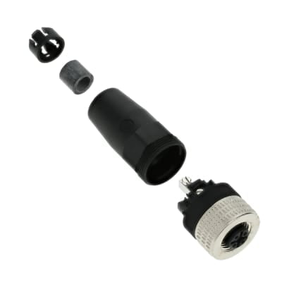 BANNER ENGINEERING FIC-M12F5, Connector M12 Euro Female Straight Field ...