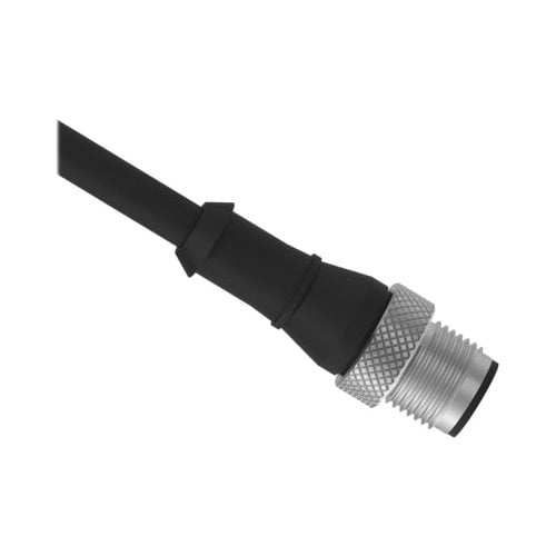 BANNER ENGINEERING MQDMC-403-M24, Cordset, Str M12 M 4pos to cut end ...