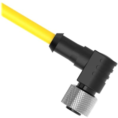 BANNER ENGINEERING QDE-815DRA, Cordset, M12 Female Right Angle, 8 Wire ...