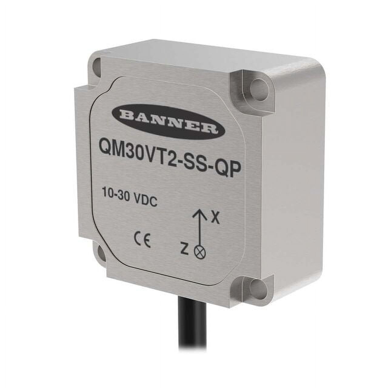 BANNER ENGINEERING QM30VT2-SS-QP, Vibration and Temp Sensor, Modbus ...