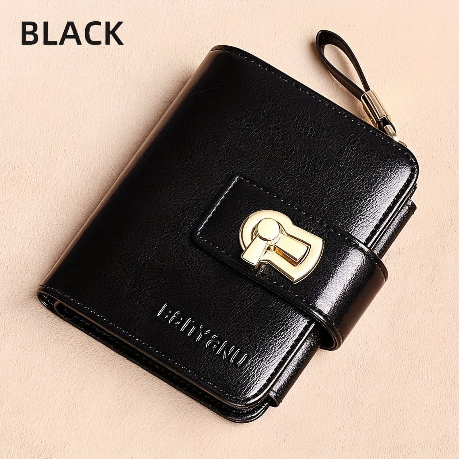 BANYANU Women'S Vintage Foldable Wallet with Zipper Coin Pocket & 13 ...