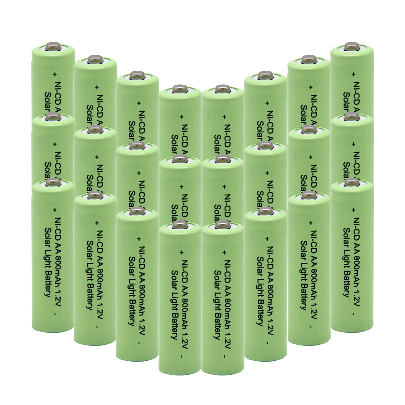 BAOBIAN AA 1.2V Ni-Cd 800mAh Rechargeable Batteries for Solar Lights ...