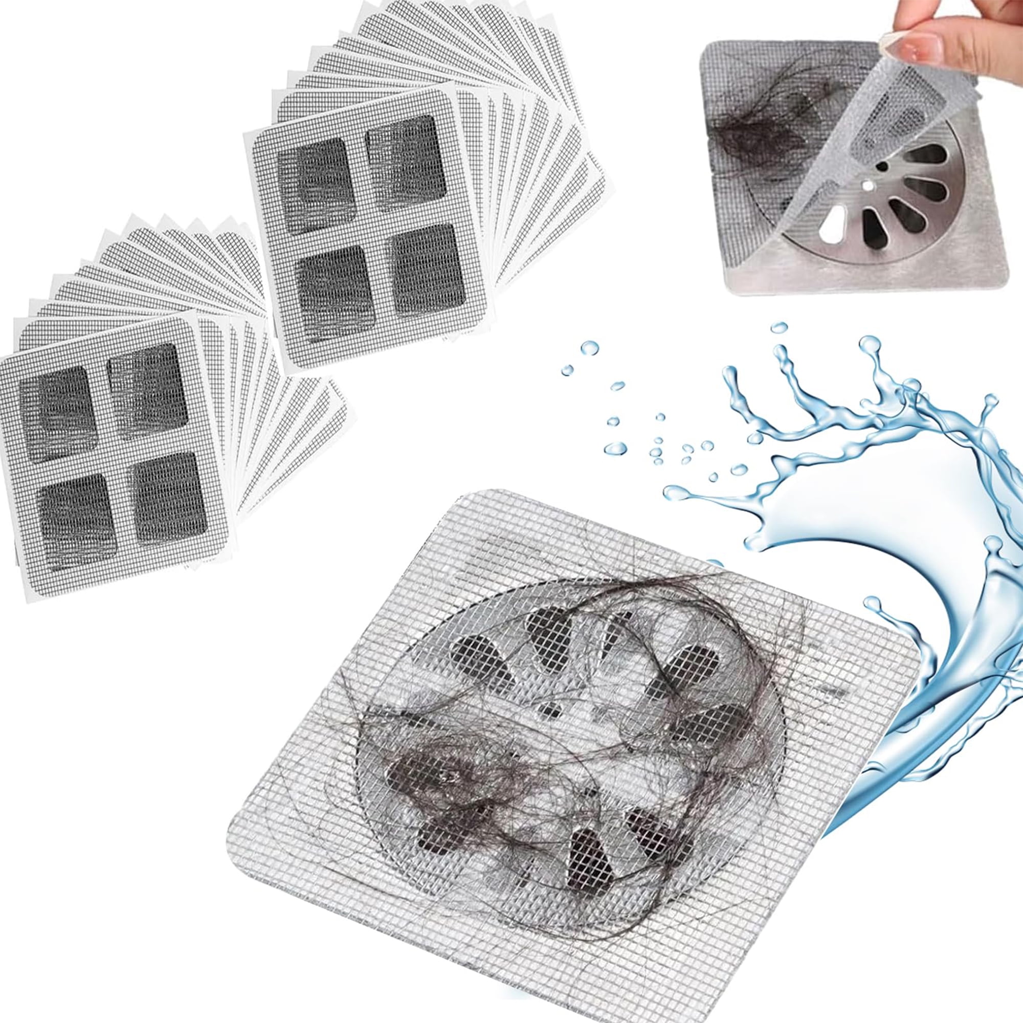 BAODANKING Disposable Filter Patches, 4" x 4" for Bathroom, Kitchen ...