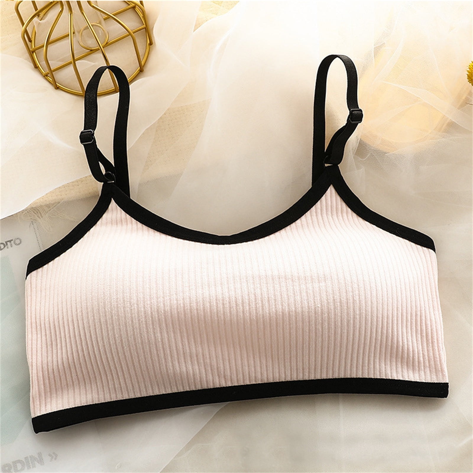 BAODANN Back Double Mesh Bras For Girls Teen Girls Sports Bras Comfort ...