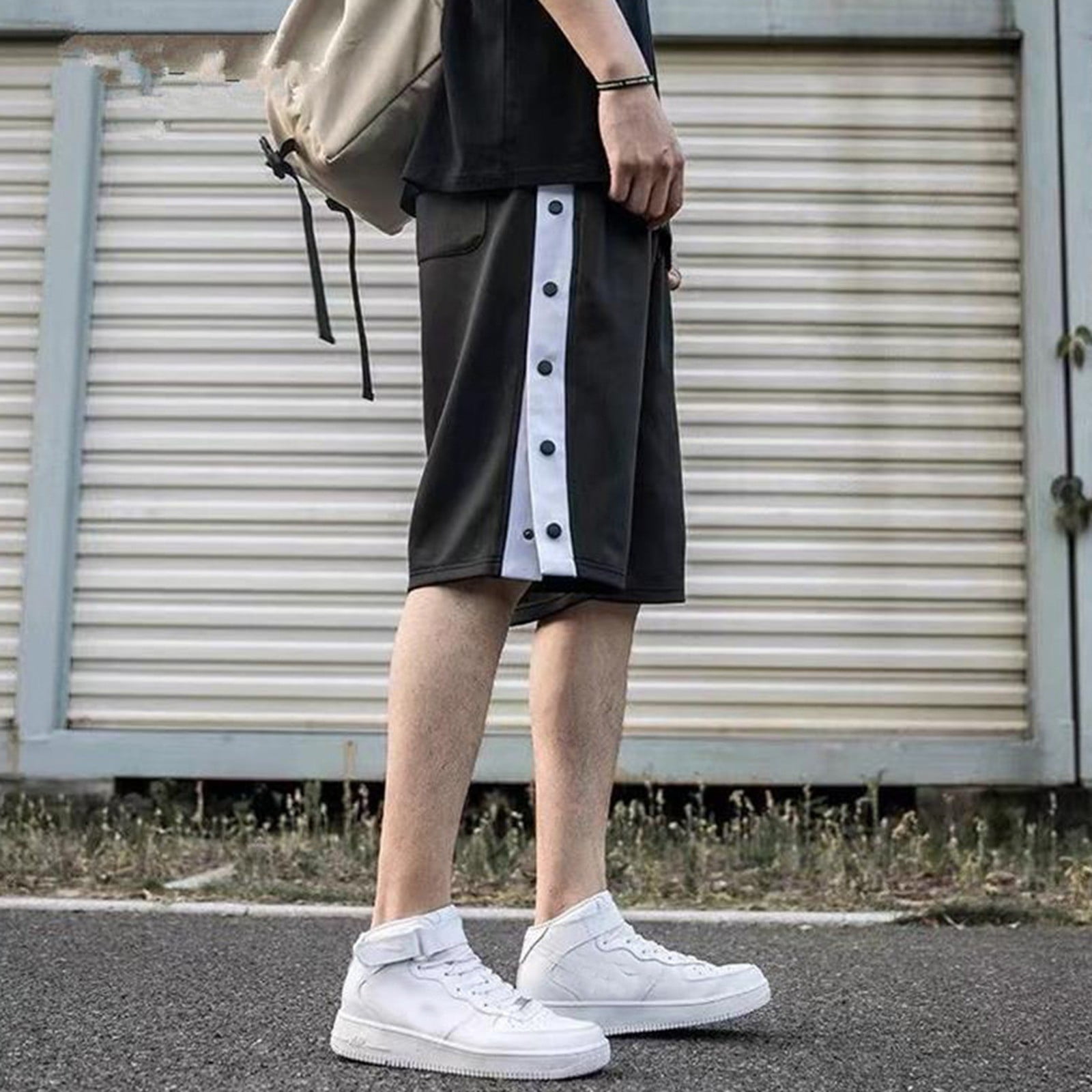 BAODANN Basketball Side Full Open Buckle Pants For Men And Women ...