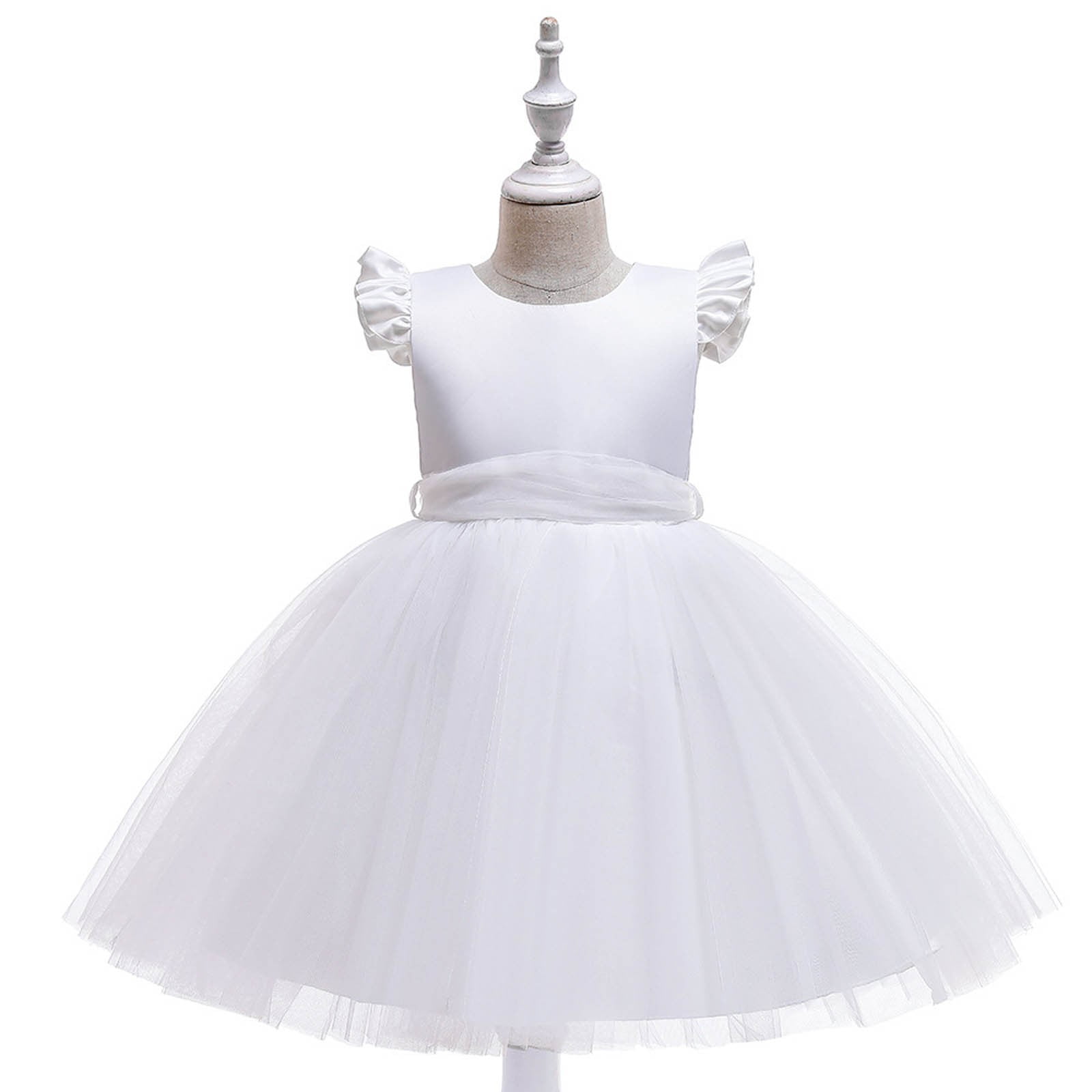 BAODANN Children's Mesh Dress Dress Stylish Little Girl Dress Corduroy ...