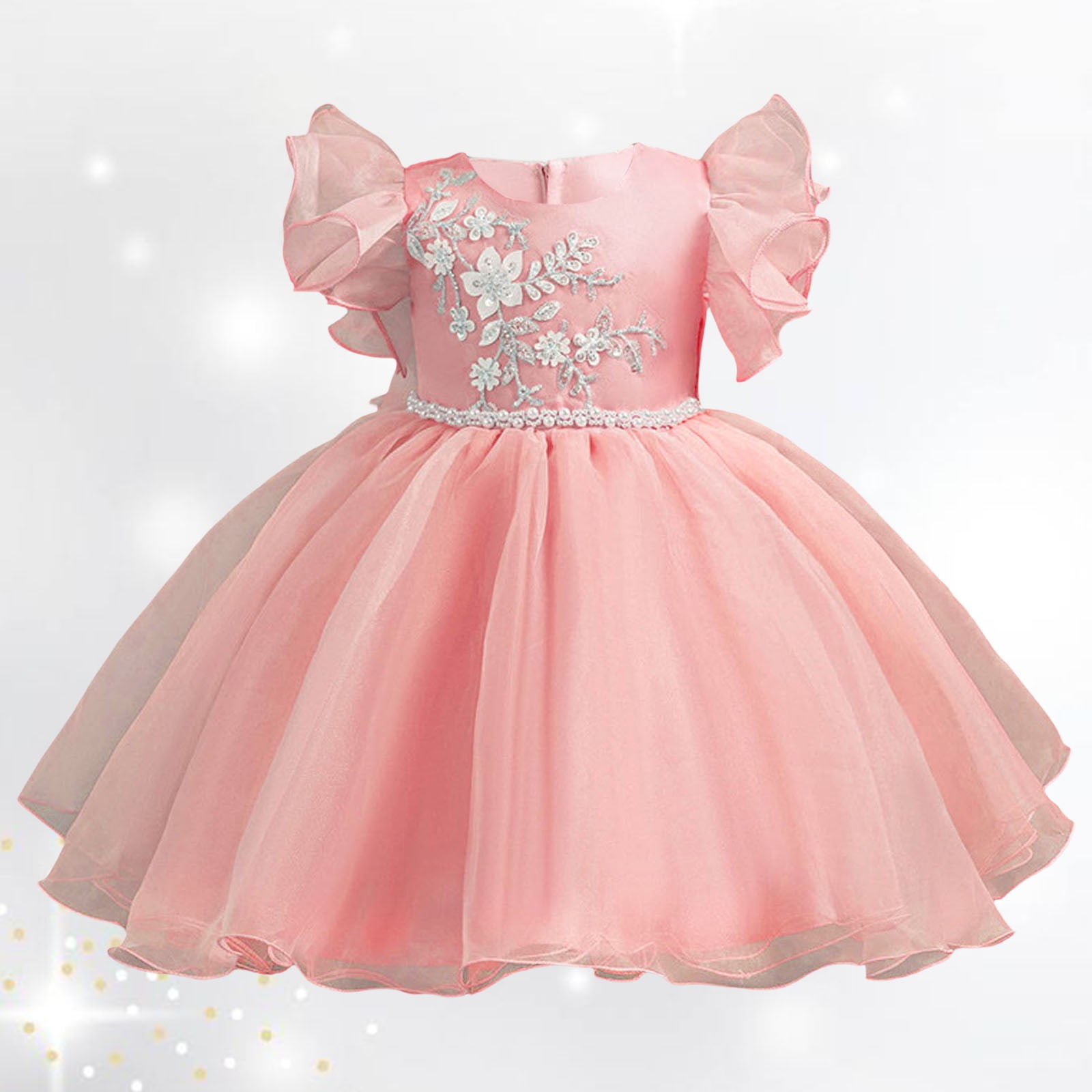 BAODANN Children's Mesh Dress Dress Stylish Little Girl Dress Girls ...