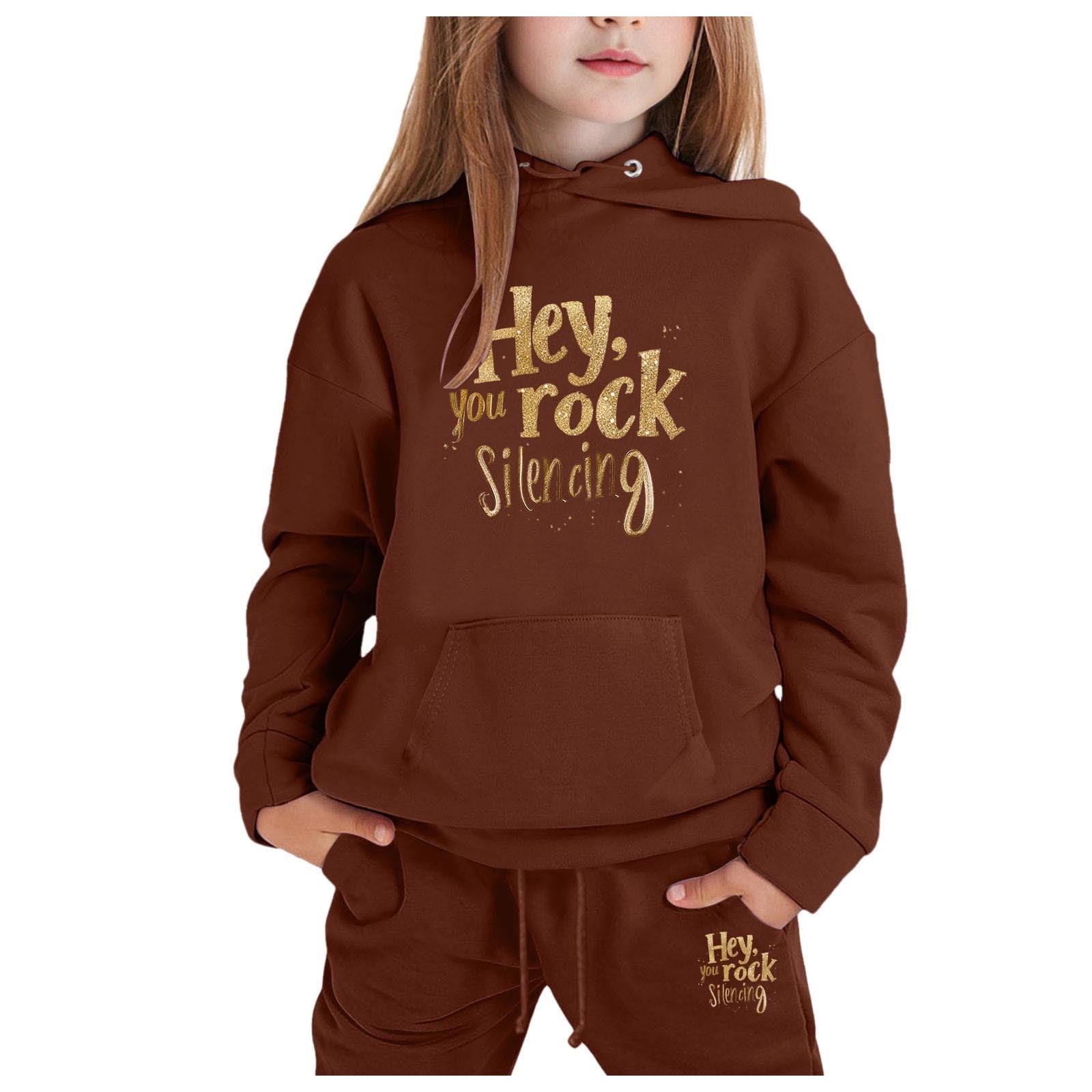 BAODANN Children's Middle And Large Children's Long Sleeved Letter ...