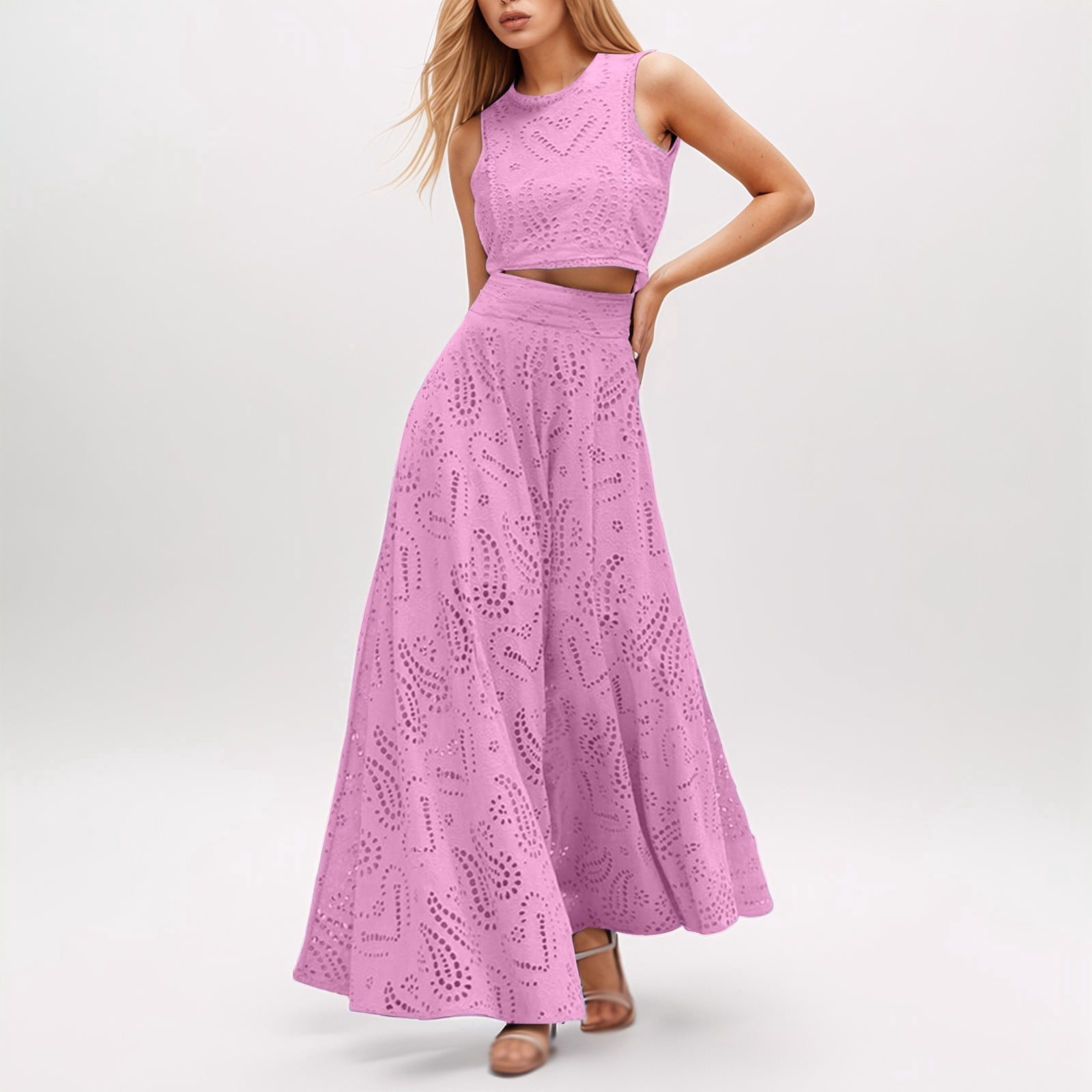 BAODANN Elegant Long Skirt Suit For Casual Vacation For All Seasons ...