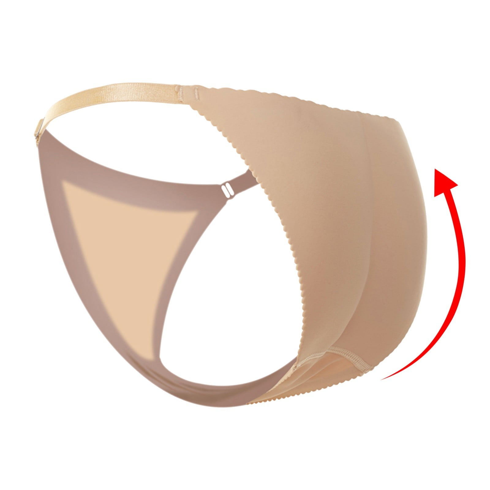 BAODANN Enhancer Padded Pants Seamless Pads Panties Push Up Women ...