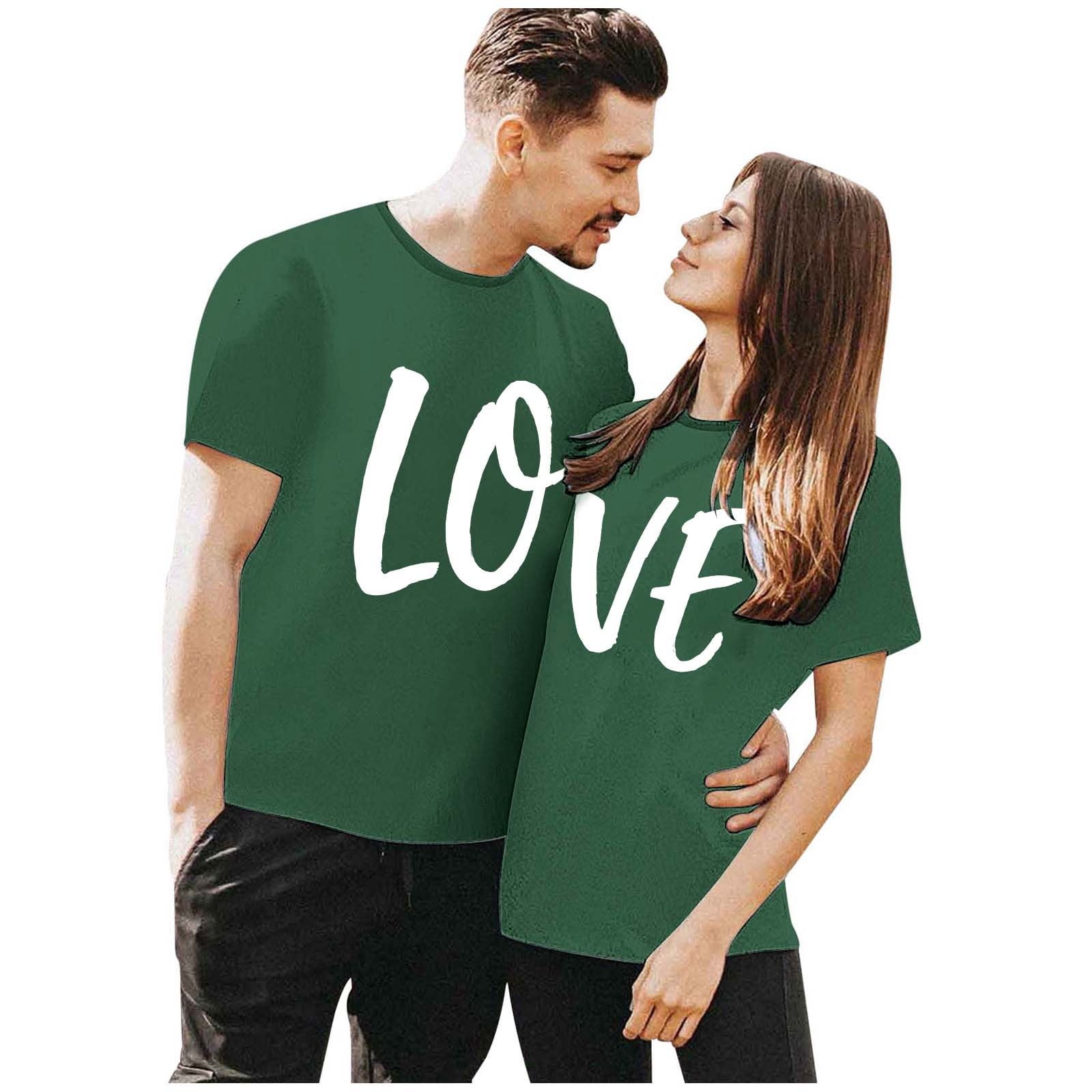 BAODANN Same Gender Valentine's Day Special Meaning Printed T Shirt ...